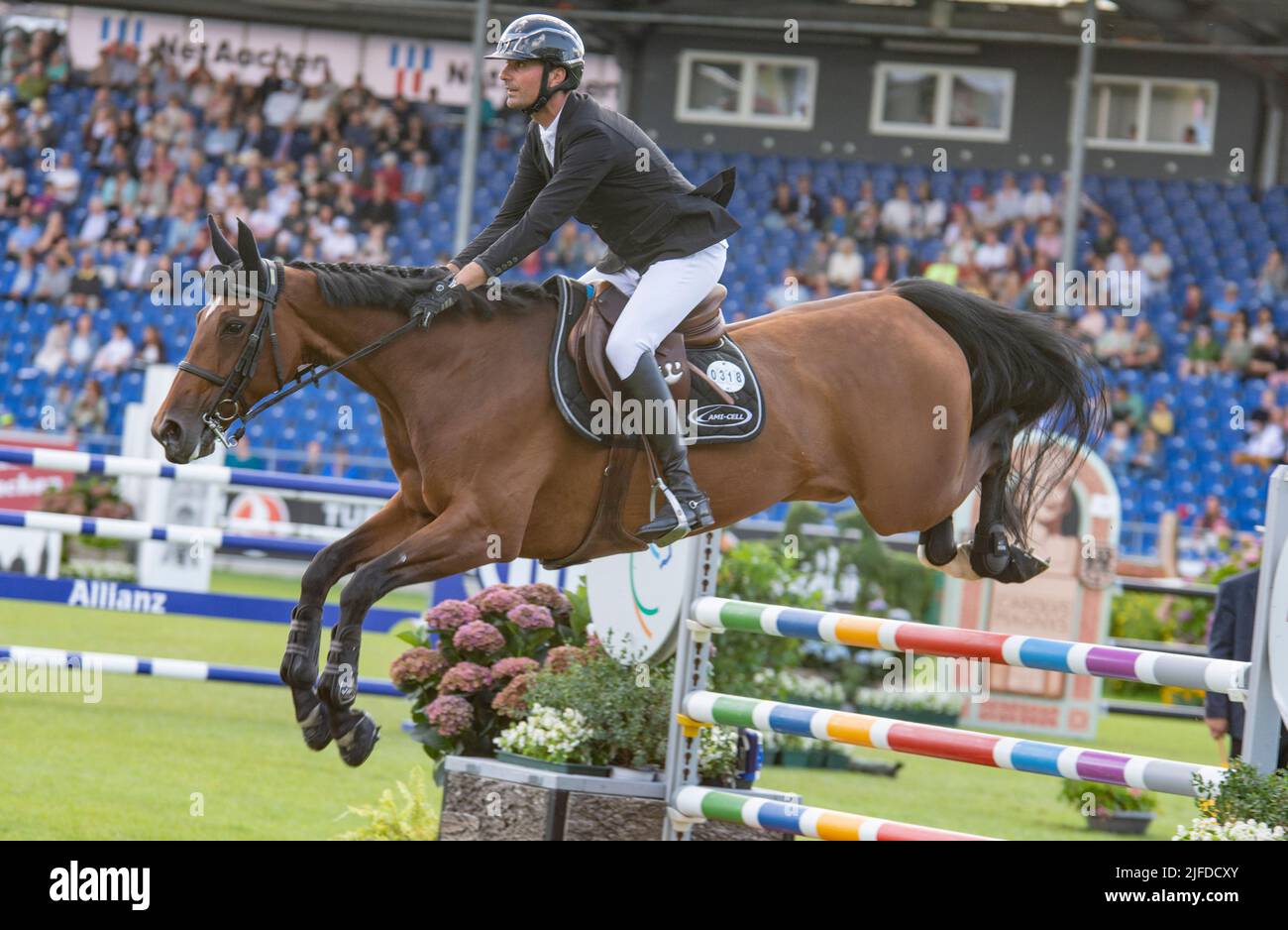 Aachen June 2022: CHIO - Pictures from the jumping Stock Photo - Alamy