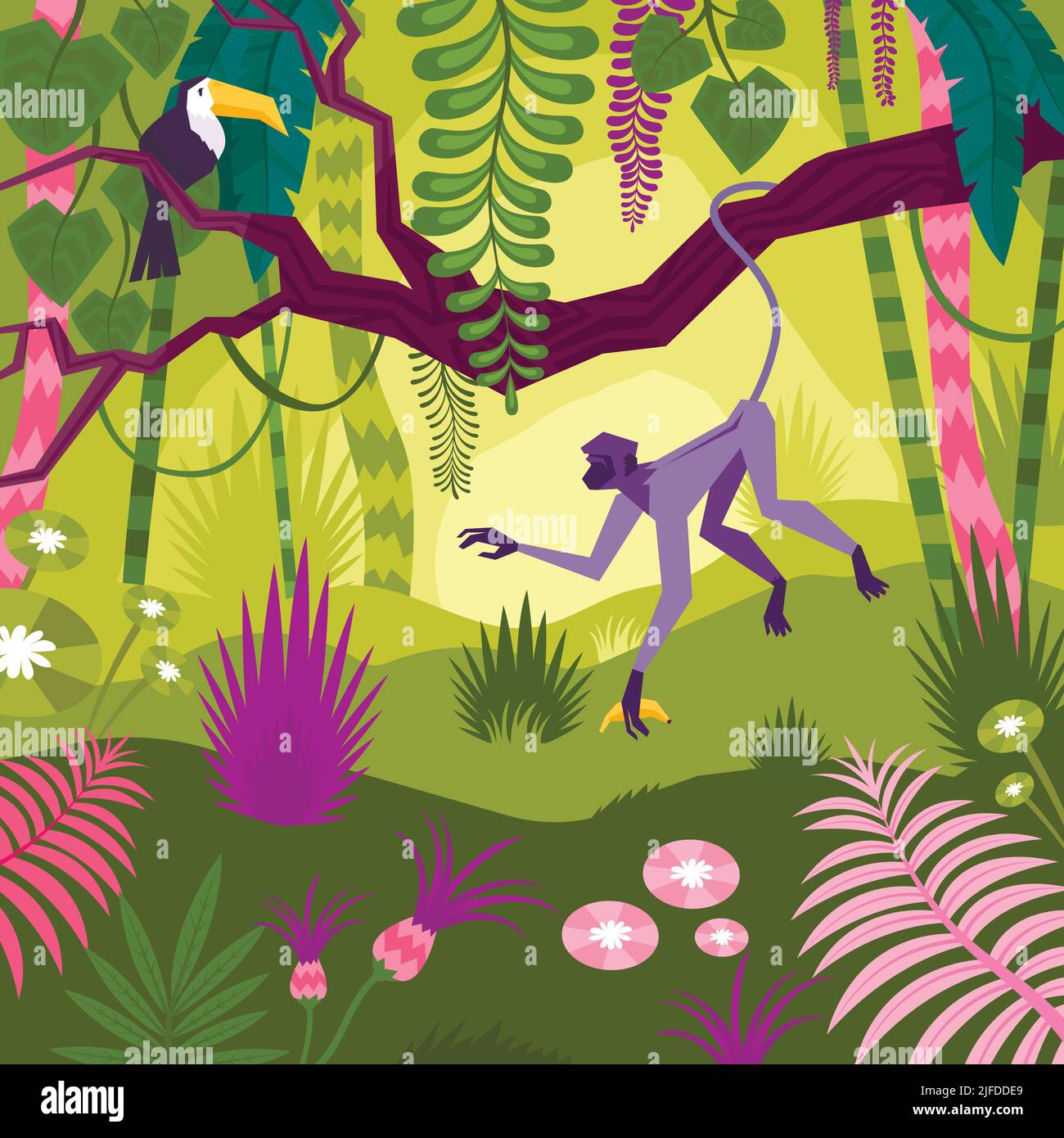 Monkey Jungle Background