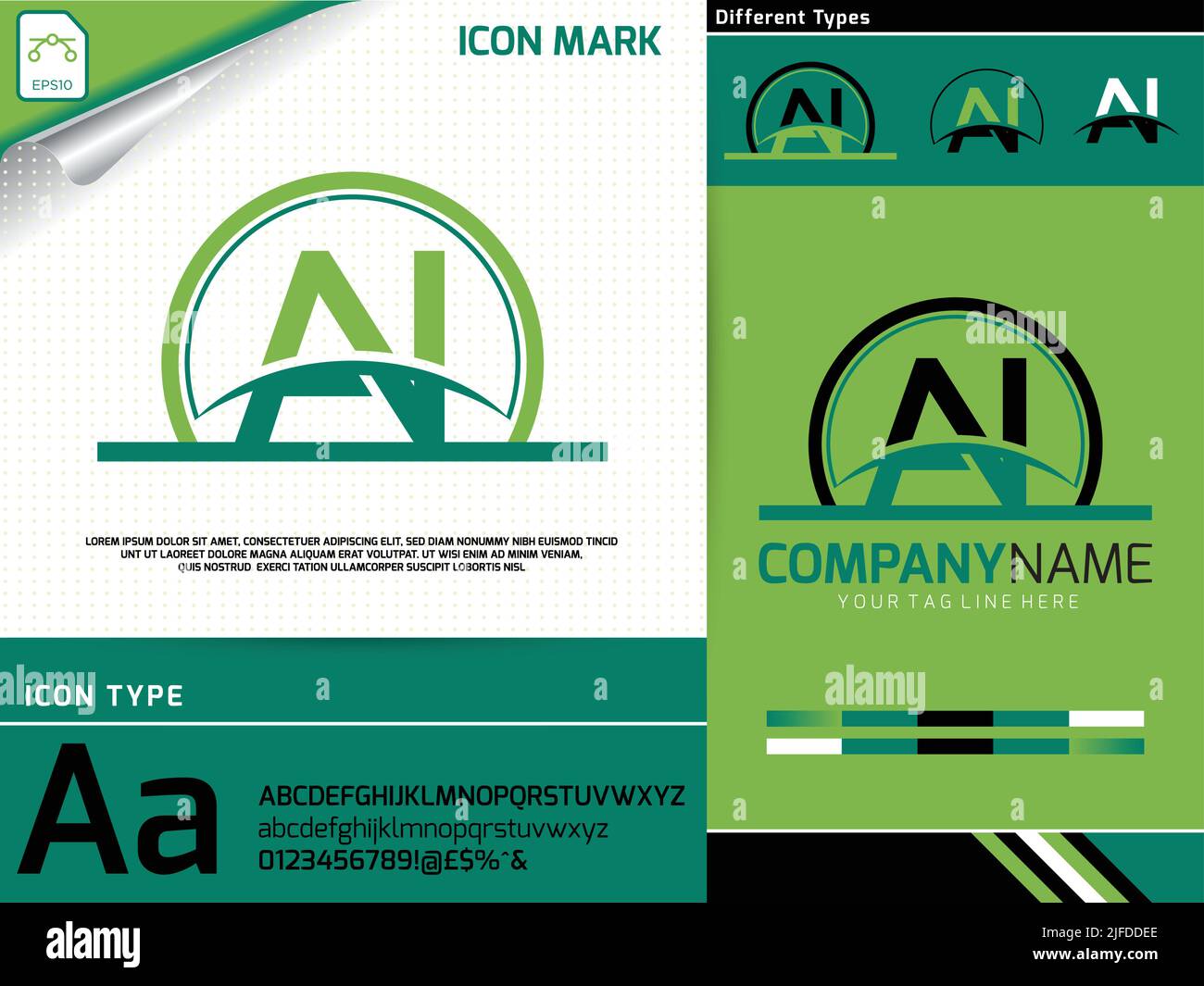 Letter an logo premium vector Stock Vector Image & Art - Alamy