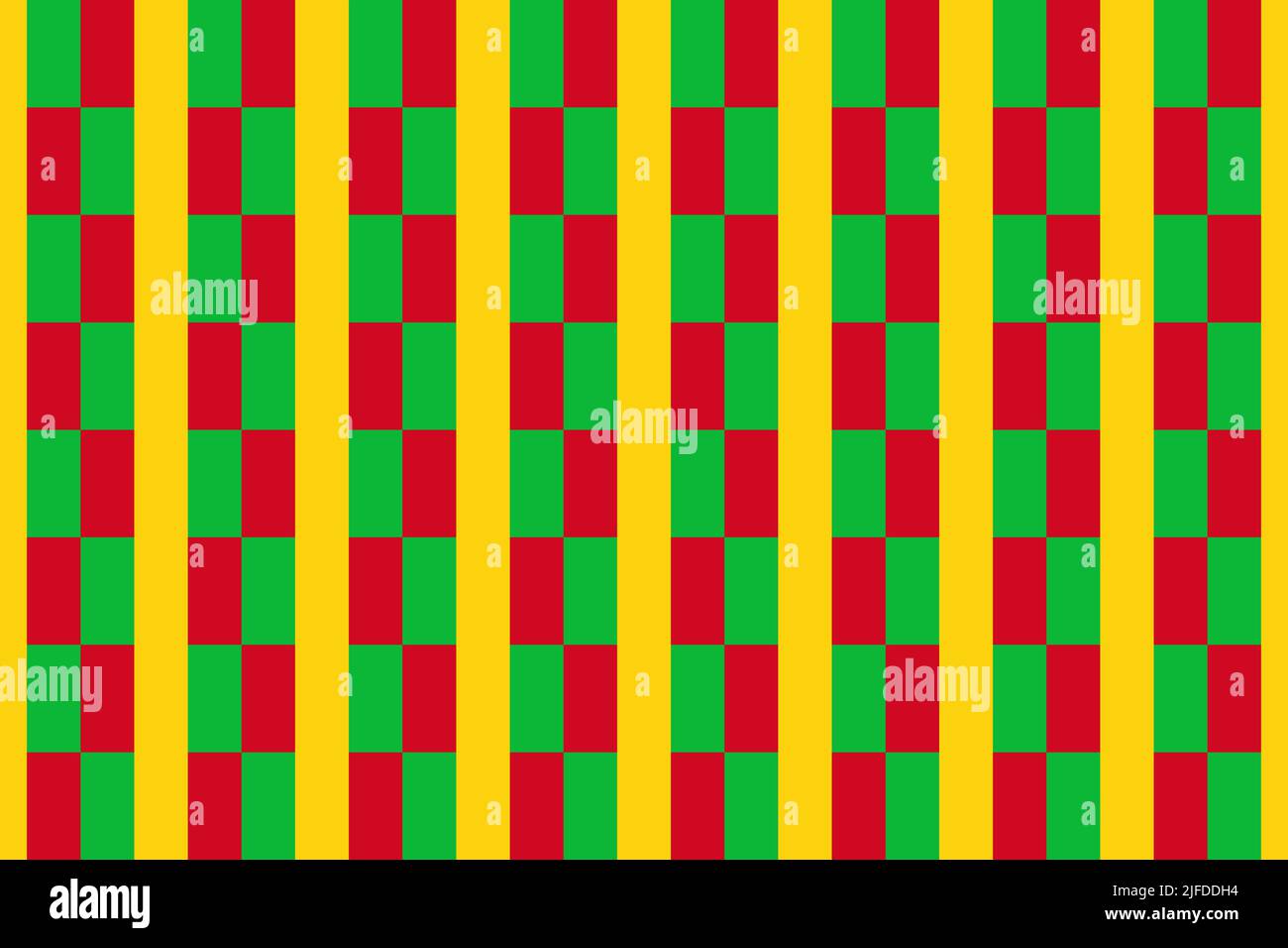 Geometric pattern in the colors of the national flag of Mali. The ...