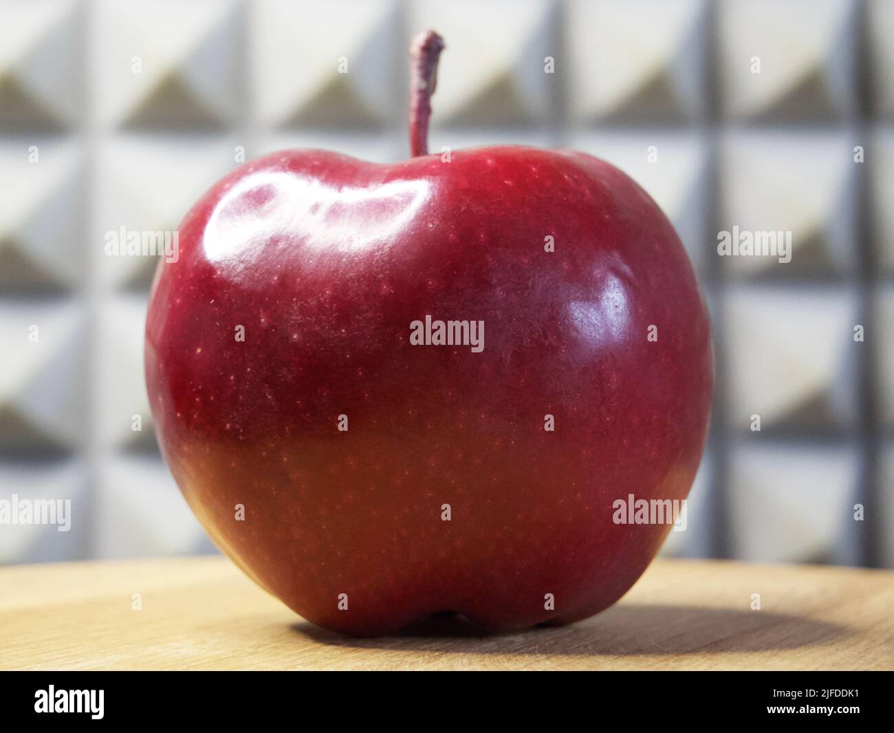 One large red apple. Apple of the Red Chief variety Stock Photo - Alamy