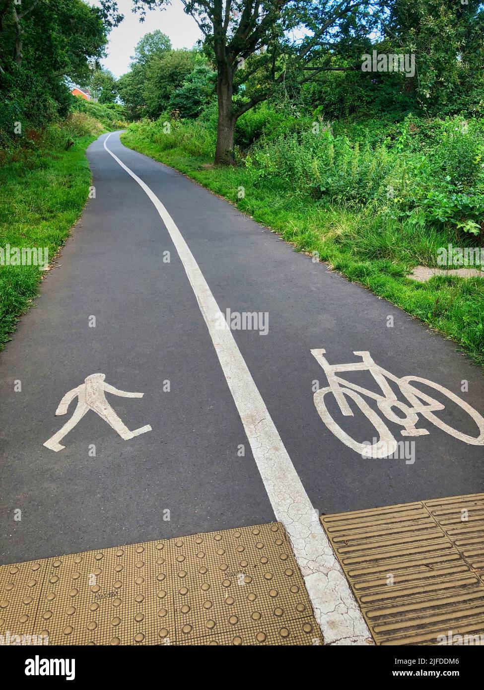 Cycle track path Stock Photo - Alamy