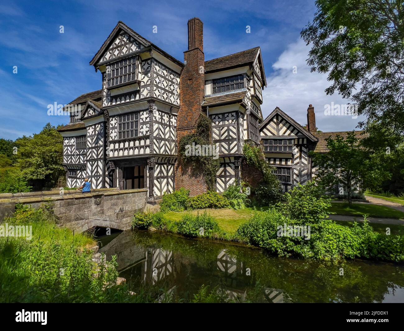 Little Moreton Hall, a 16th-century half-timbered Manor House near ...