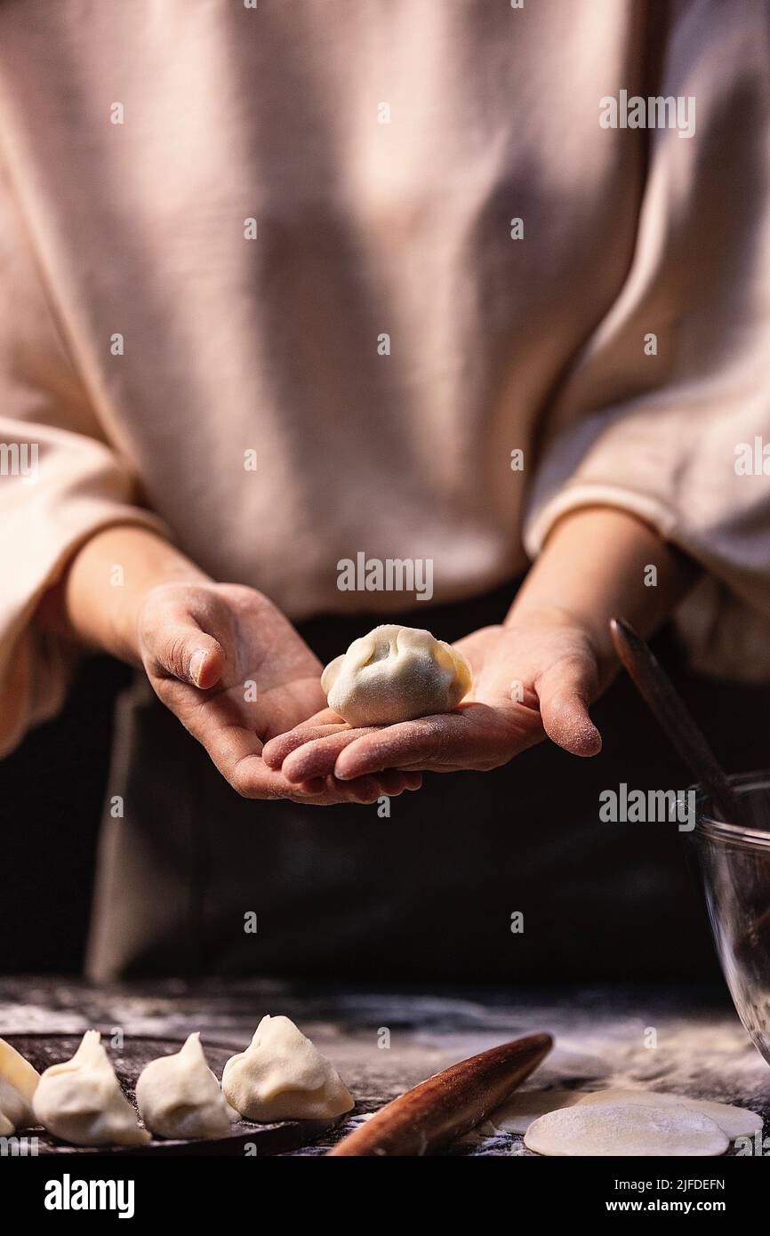 Traditional food making process hi-res stock photography and images - Alamy