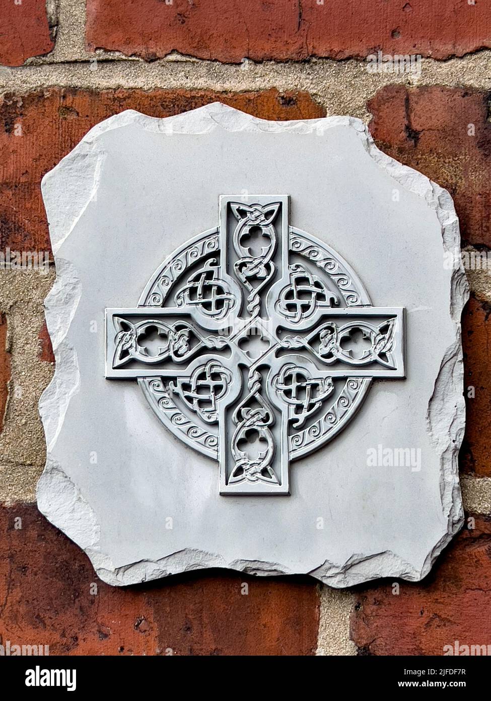 Celtic Cross - Wall Plaque Stock Photo - Alamy