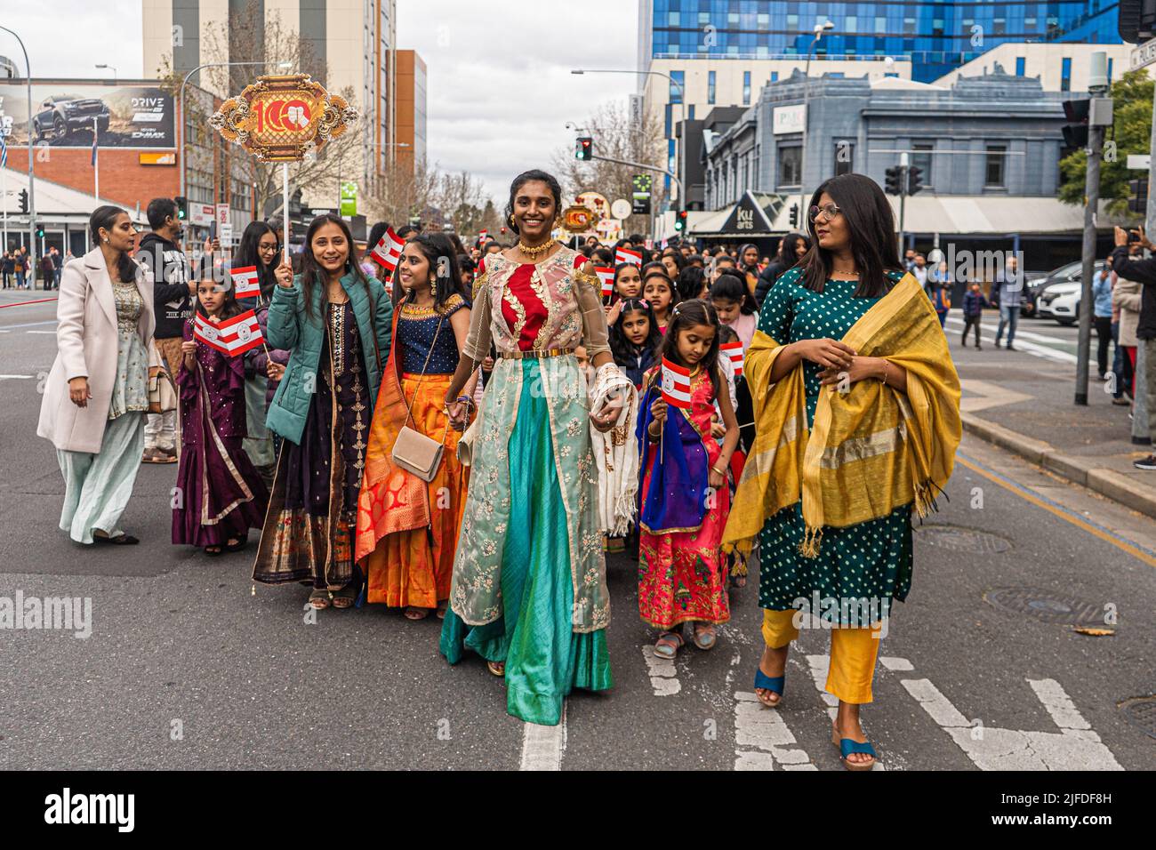 Adelaide Australia, 2 July 2022 . Members of of the Indian community in ...
