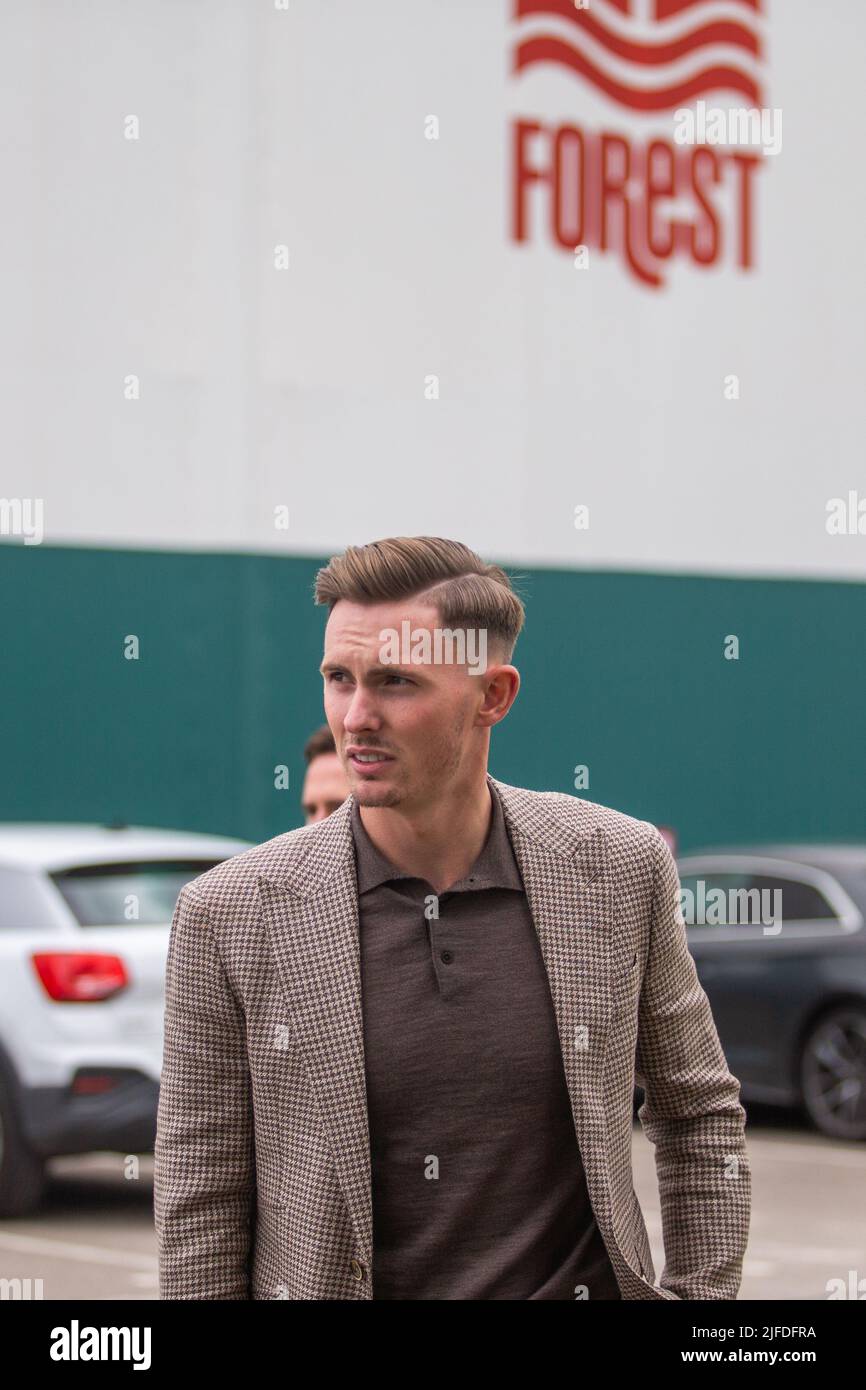 Dean Henderson of Manchester United arrives at Nottingham Forest ...