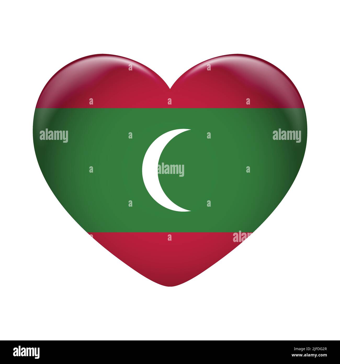 Maldives flag icon isolated on white background. Maldives flag. Flag ...