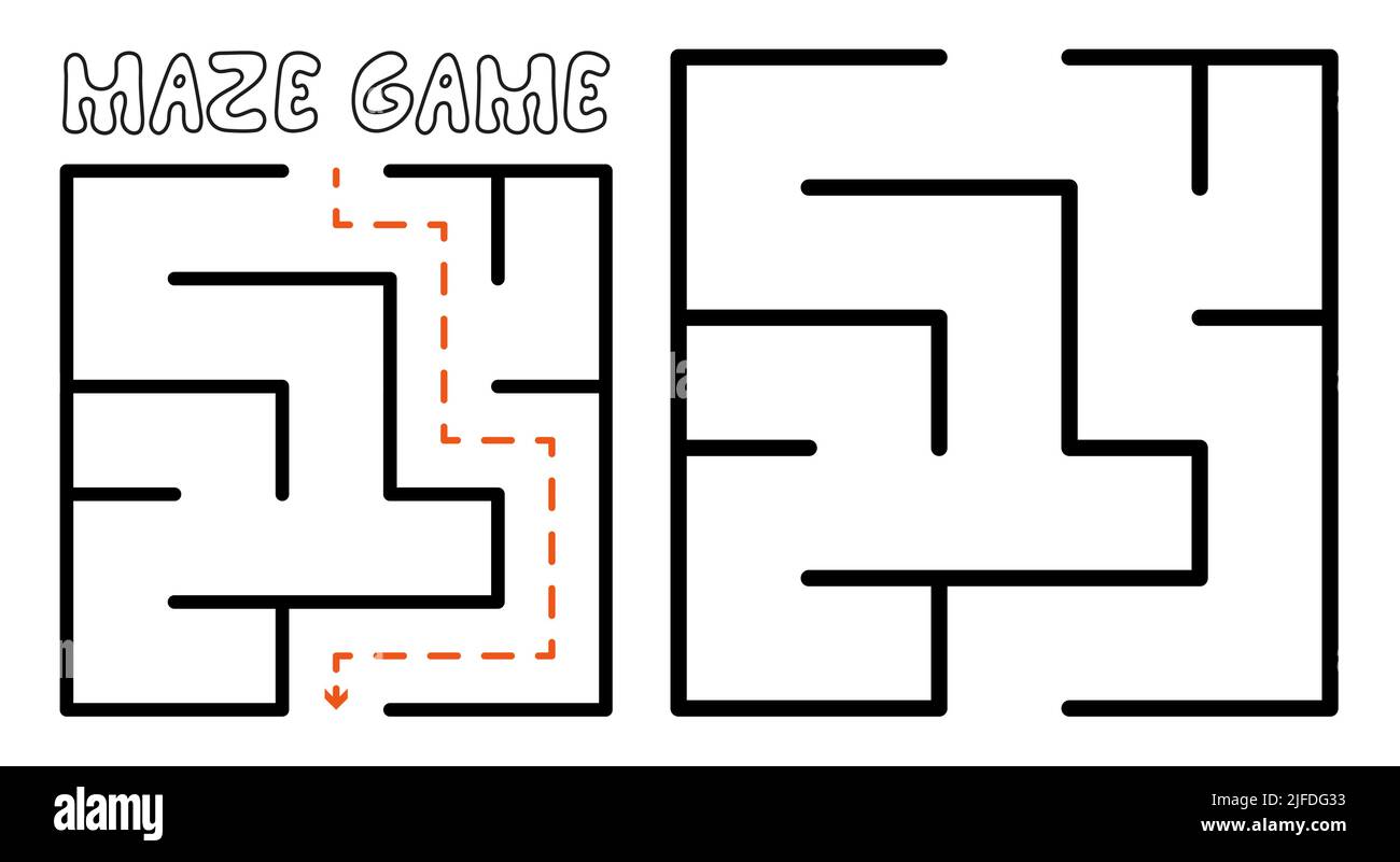 Easy Blank Mazes For Kids