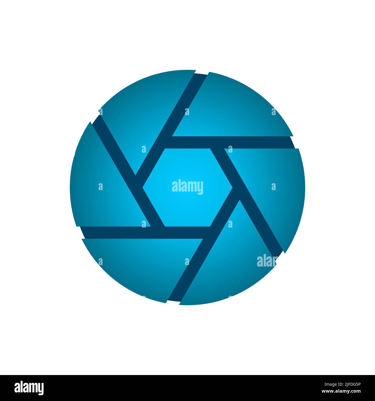 Abstract blue technology sphere. Circle made of geometric shapes ...