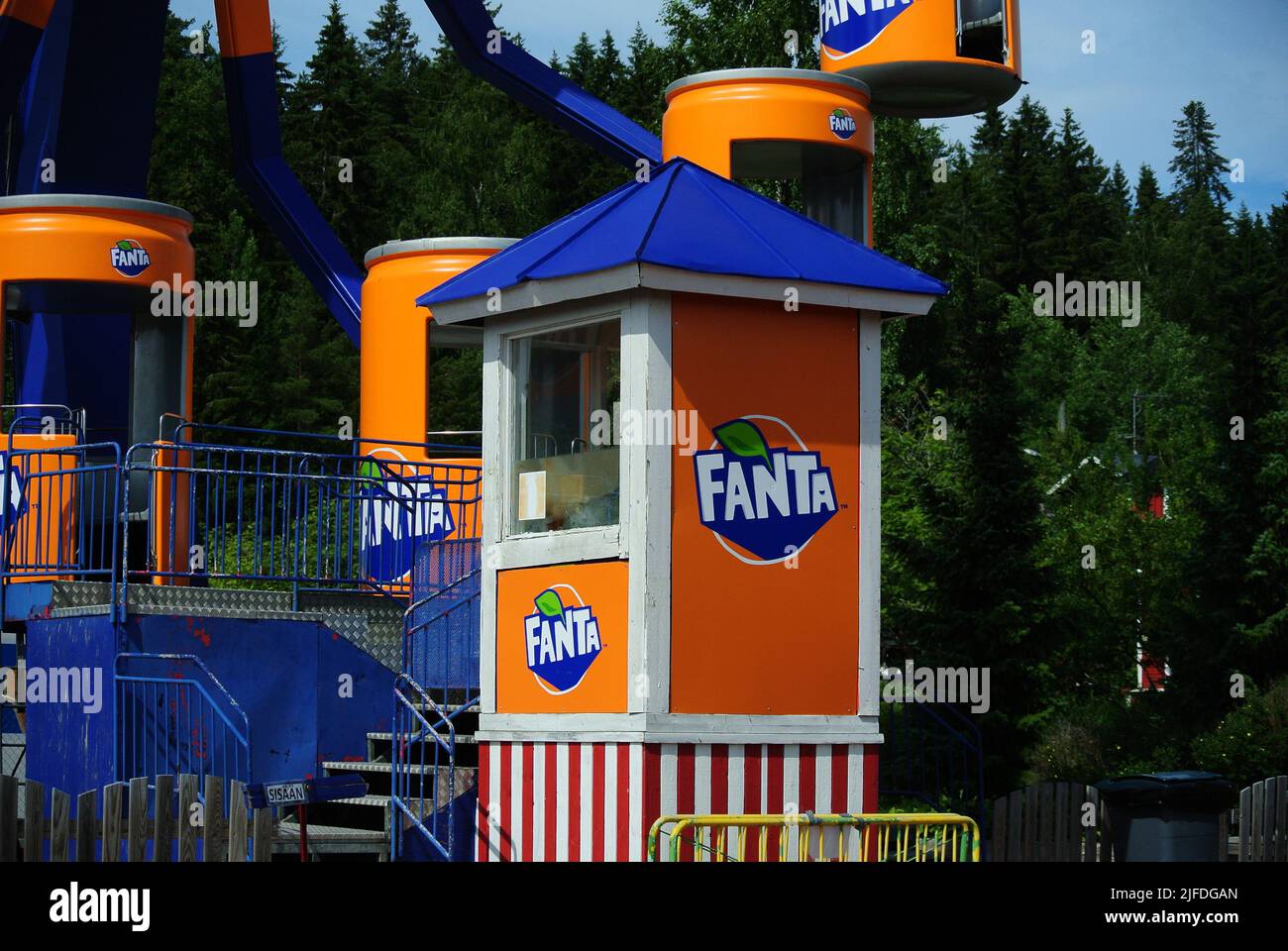 Puuhamaa Amusement Park, Tervakoski Finland Stock Photo - Alamy