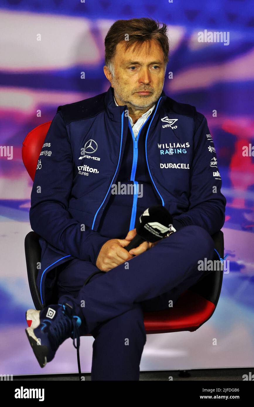 Silverstone, UK. 01st July, 2022. CAPITO Jost, Chief Executive Officer ...
