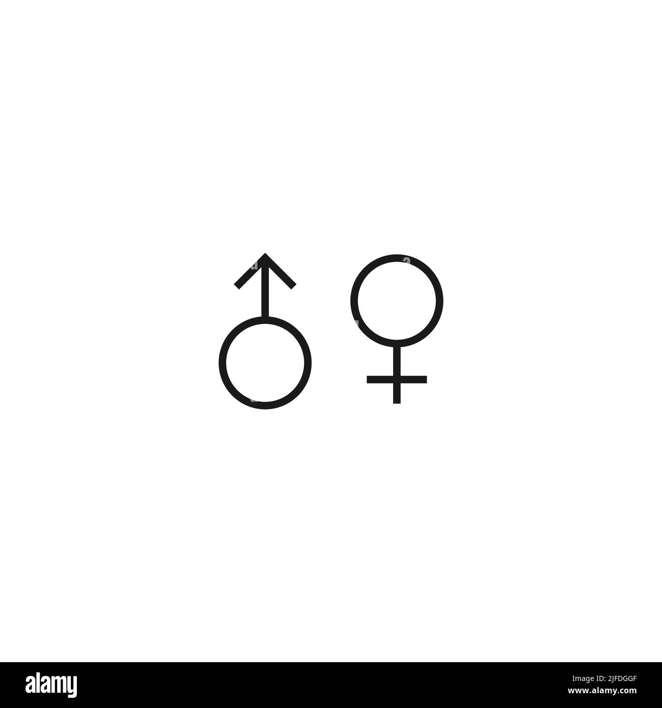 Relationship psychology logo. Black female and male gender sign. Couple ...