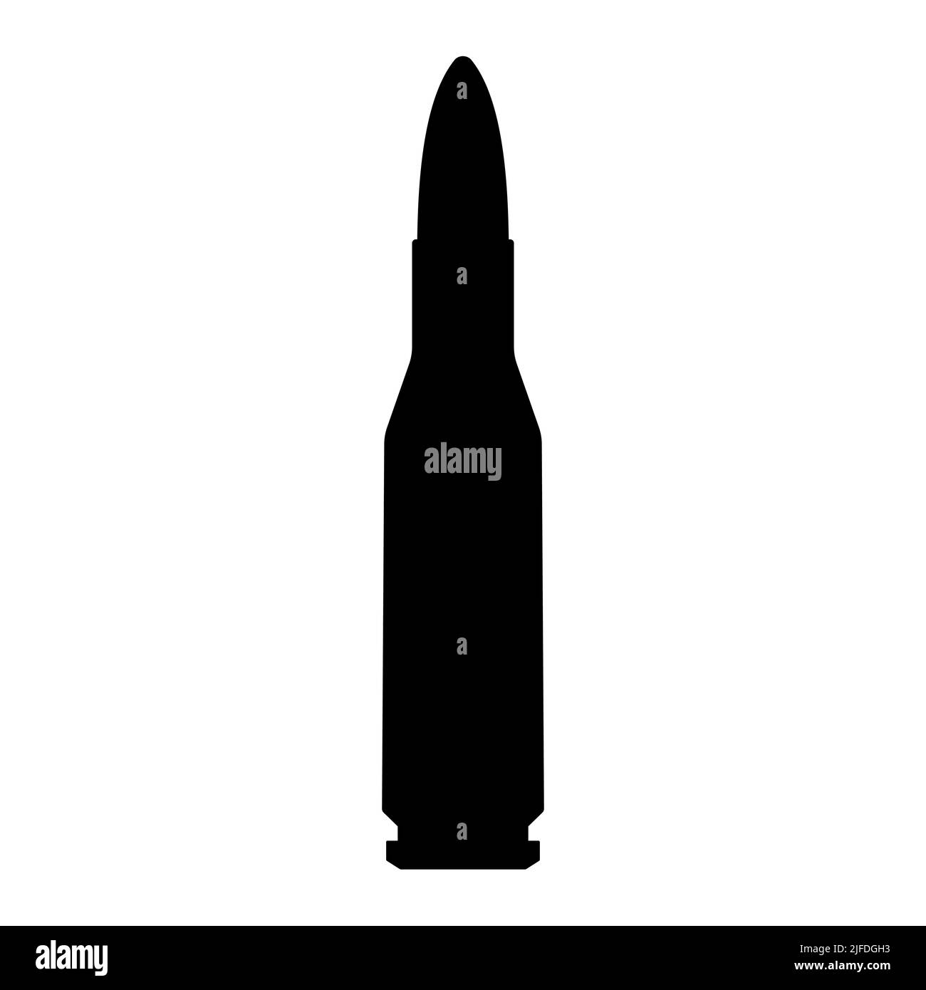 Bullet icon isolated. Cartridge sign. Military ammunition. Bullet or ...