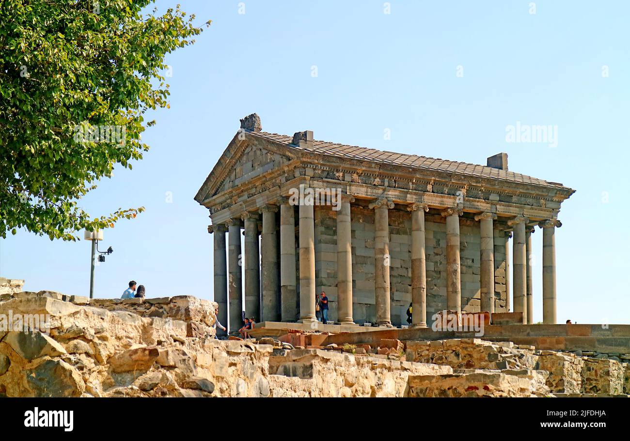The Ancient Garni Pagan Temple, located on the Hilltop of Village of ...