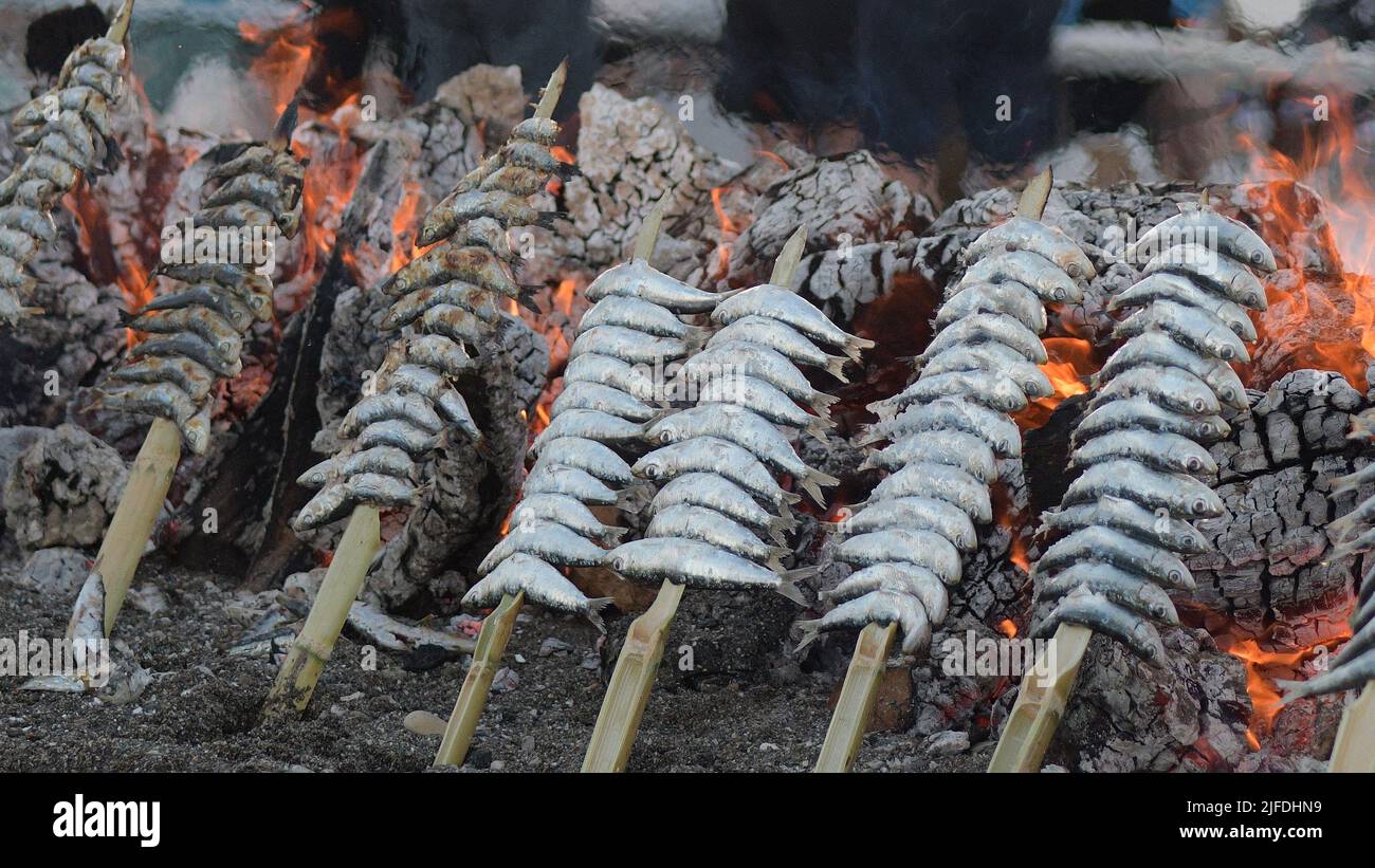 Typical espetos hi-res stock photography and images - Alamy