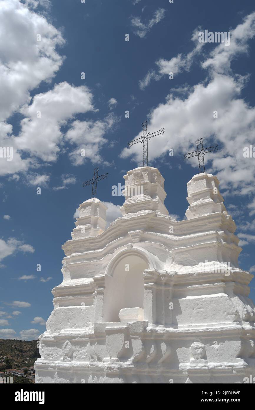 Religious Monument Vicar altar a sunny day with clouds in the blue sky ...