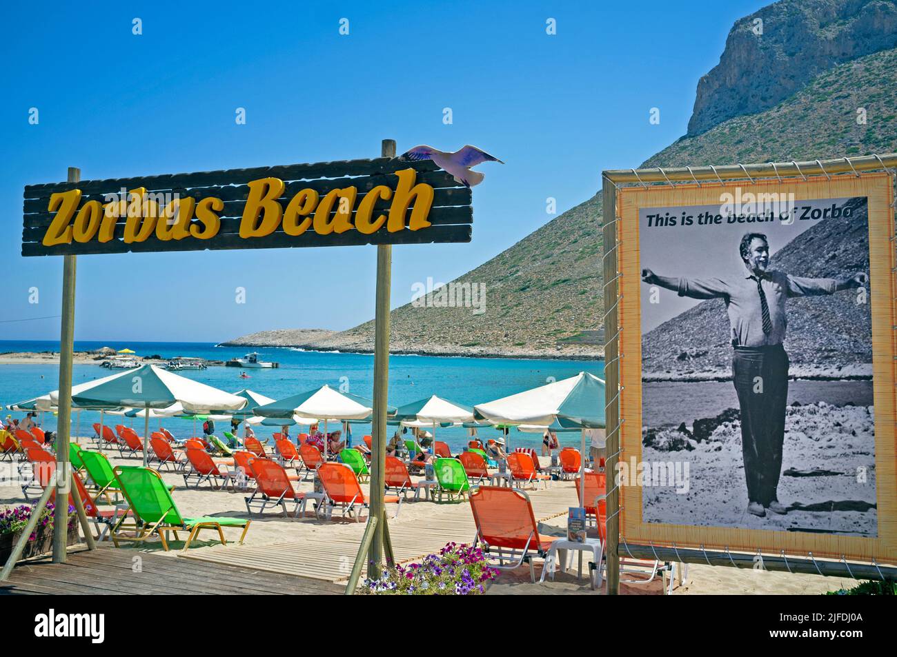 Stavros Beach near Chania in Crete, which featured in the film Zorba ...