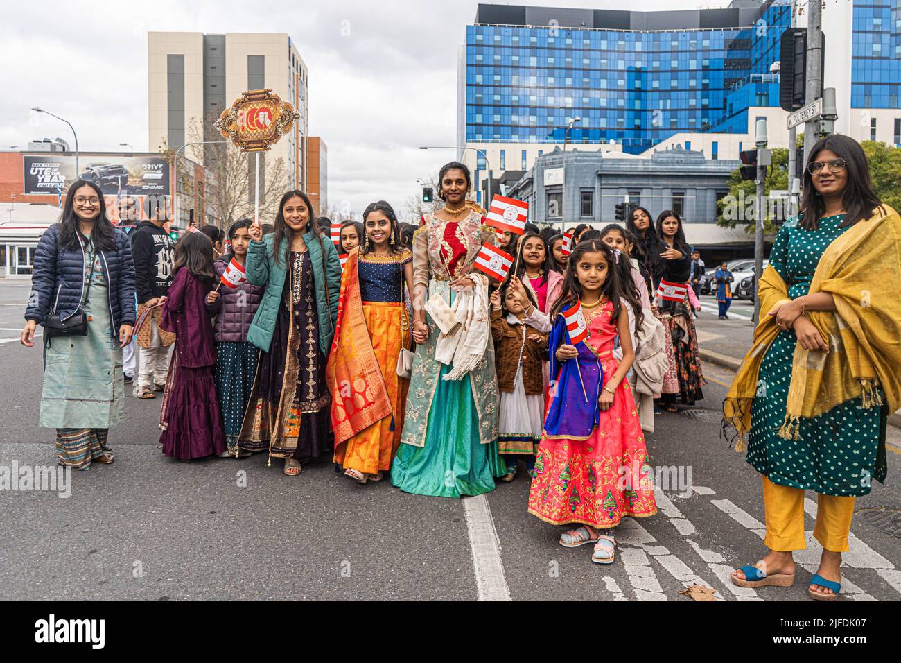 Adelaide Australia, 2 July 2022 . Members of of the Indian community in ...