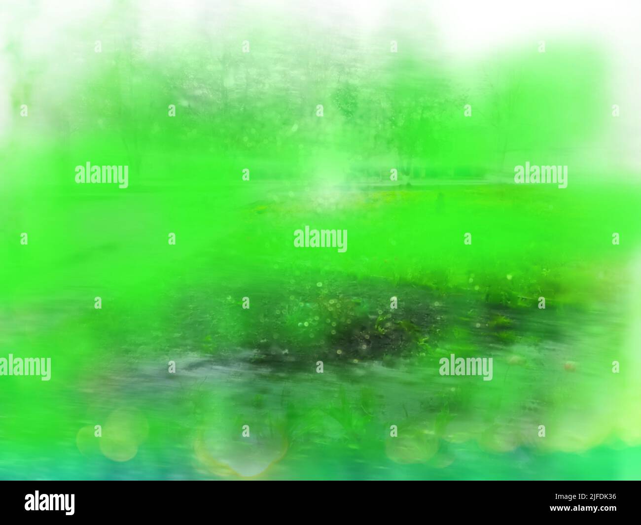 Bokeh green visual unusual content. Abstract green defocused background ...