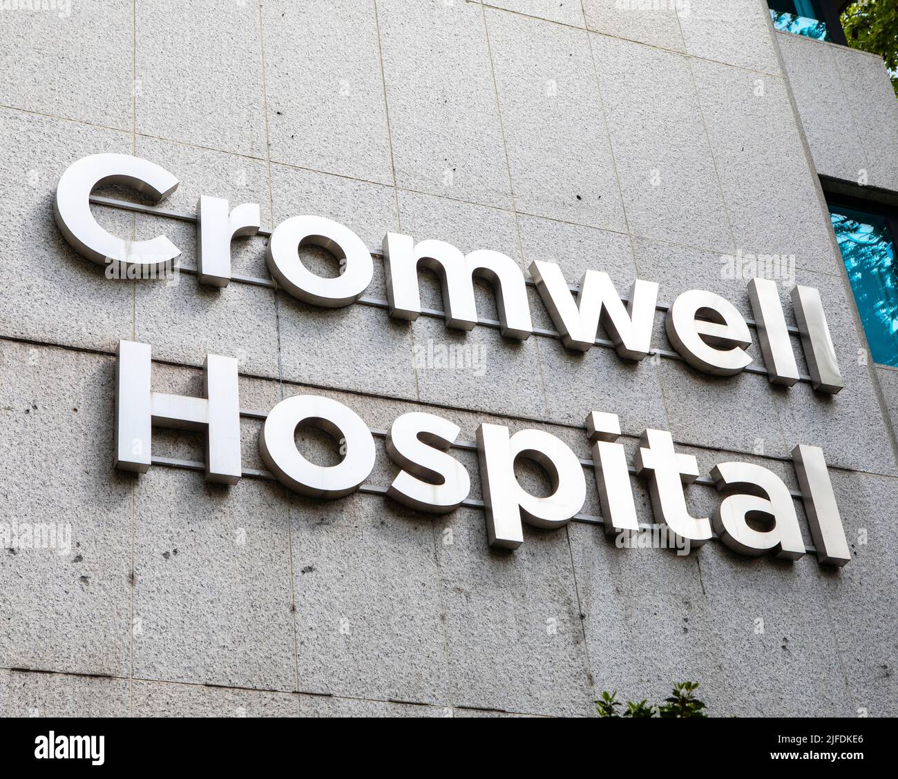 London, UK - May 5th 2022: The sign on the exterior of the Cromwell ...