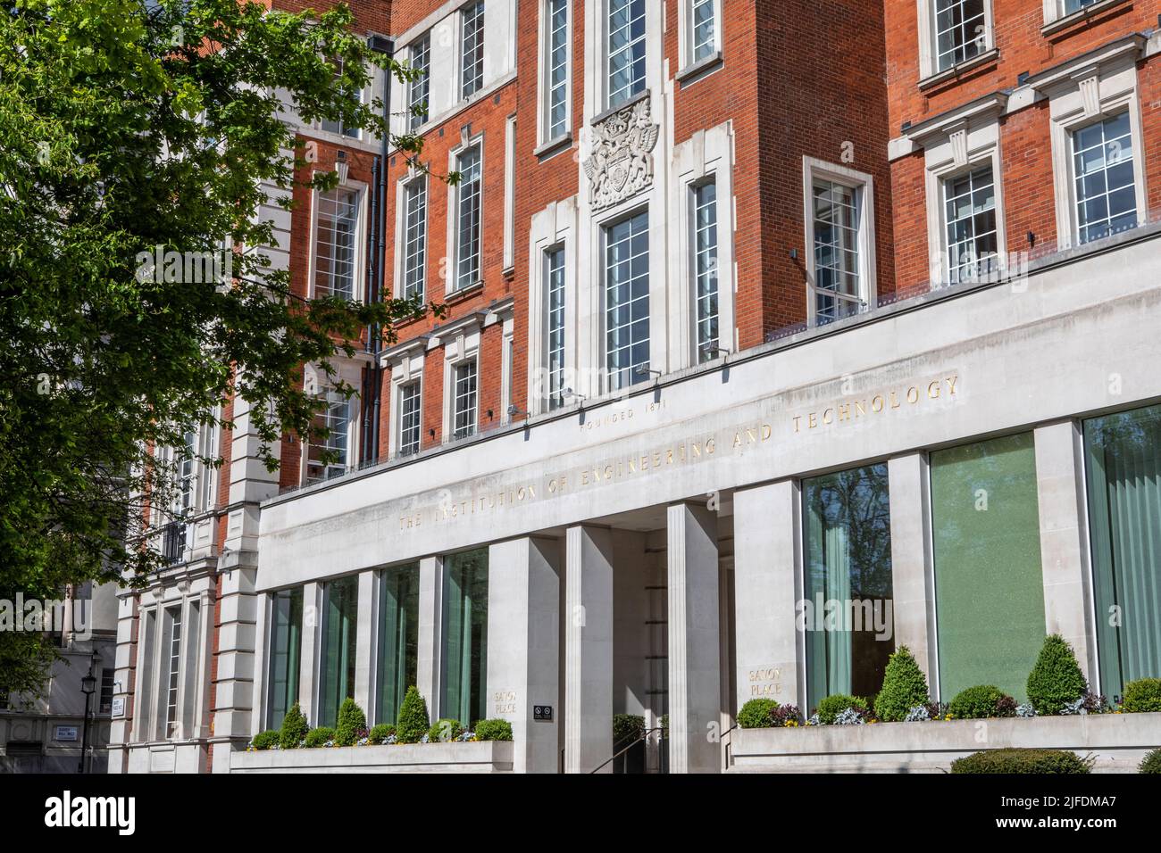 The exterior of The Institution of Engineering and Technology, located ...