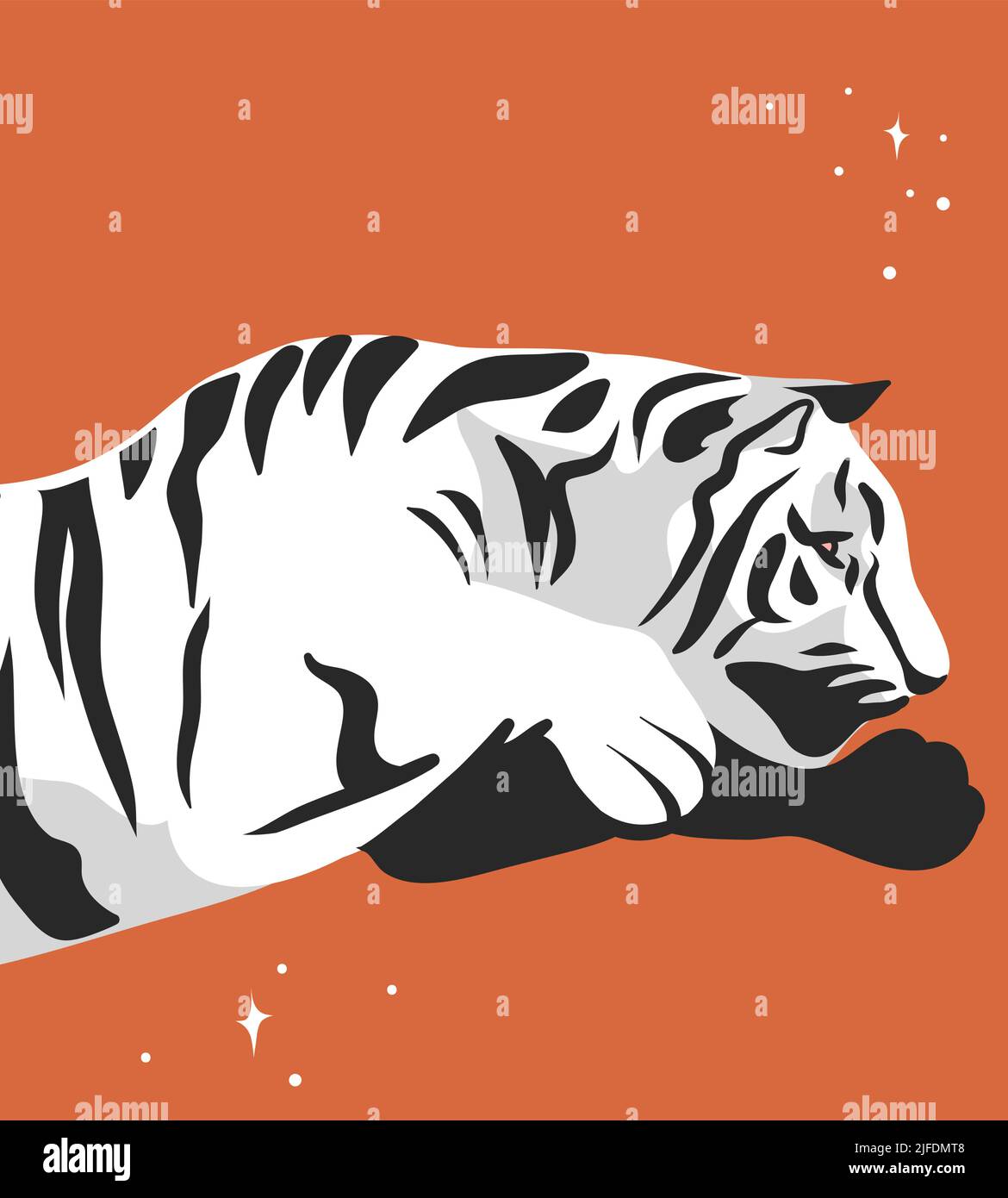 Hand drawn vector abstract graphic cartoon illustration with beauty ...