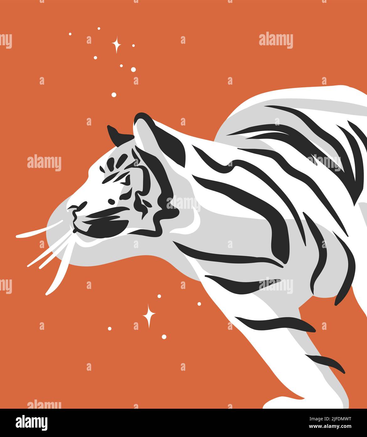 Hand drawn vector abstract graphic cartoon illustration with beauty ...