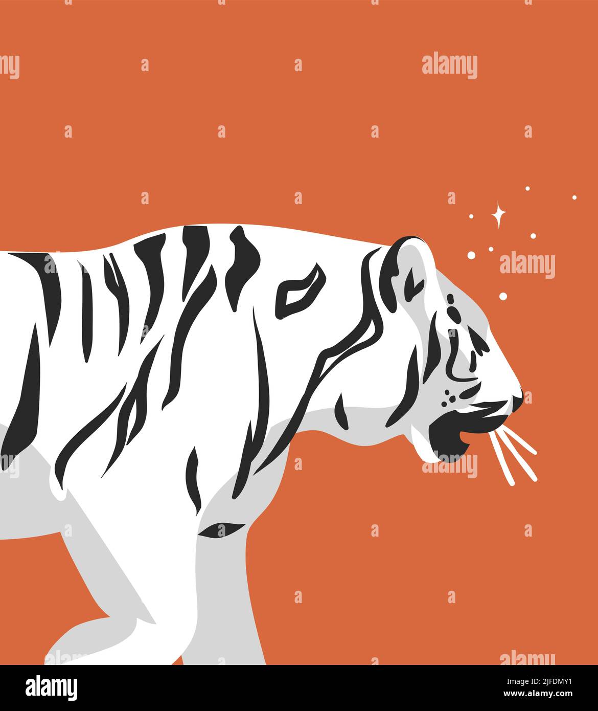 Hand drawn vector abstract graphic cartoon illustration with beauty ...