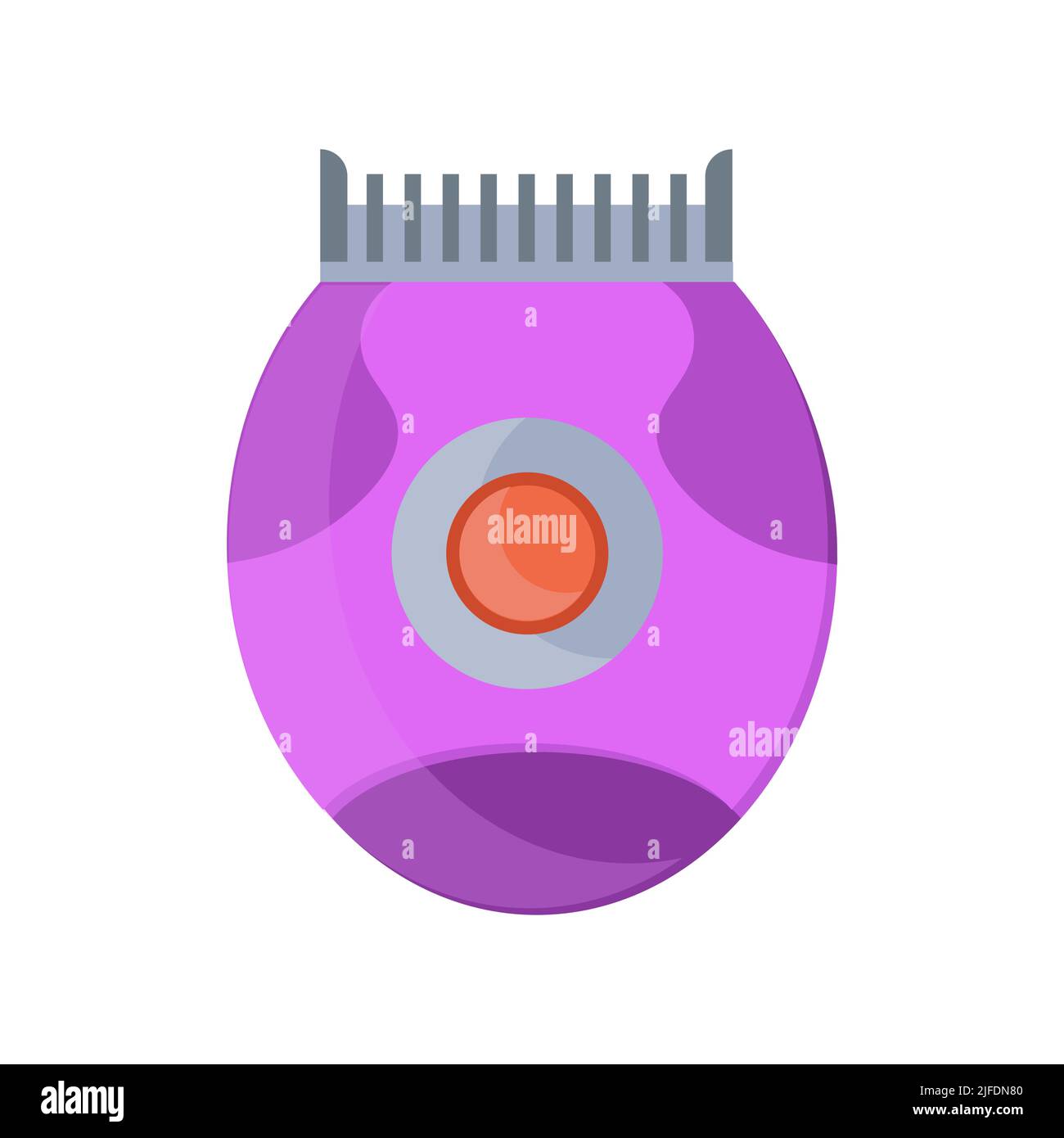 Leg epilator woman and body care removal. Vector hygiene depilation ...