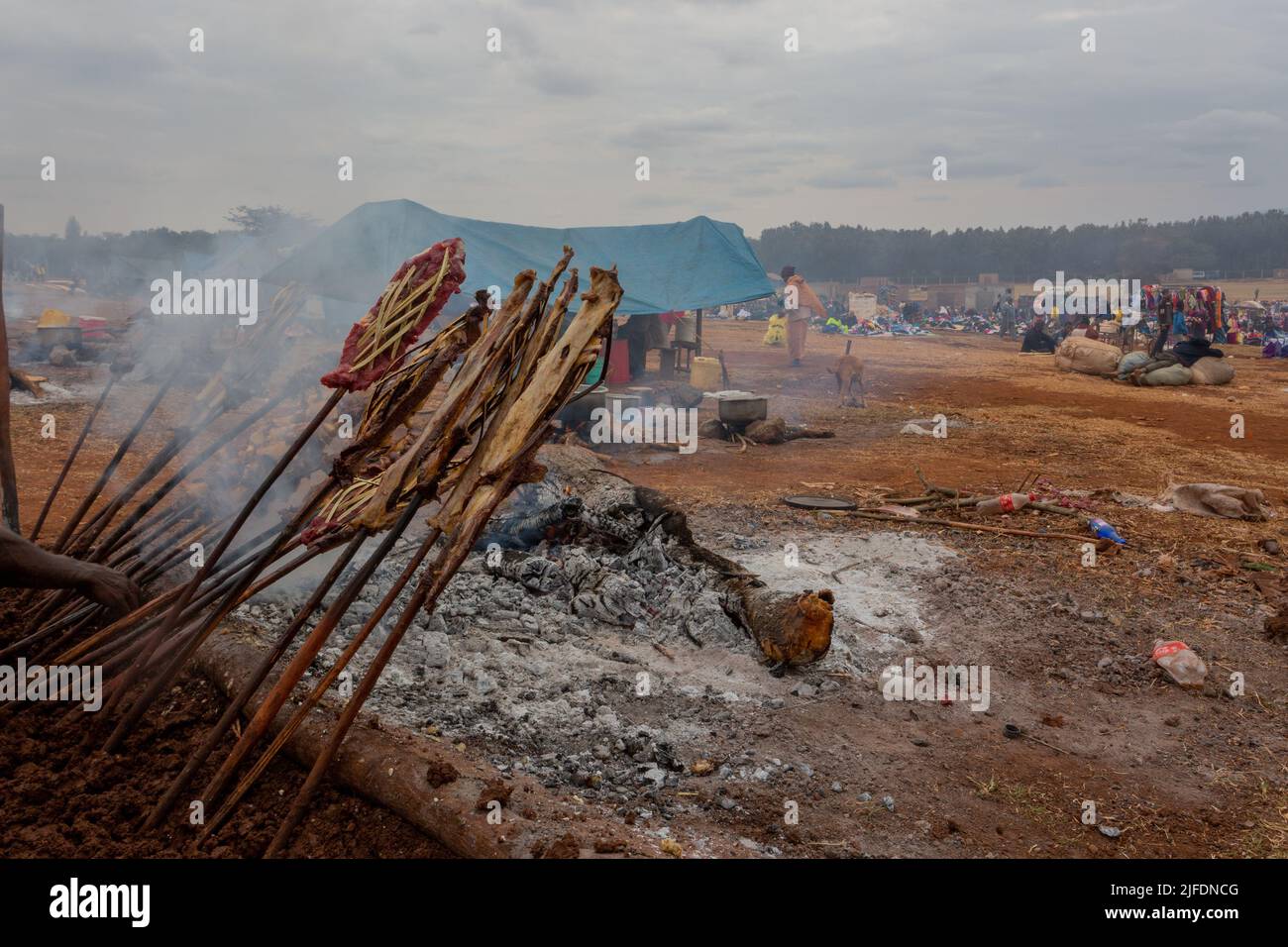 Bushmeat africa stall hi-res stock photography and images - Alamy