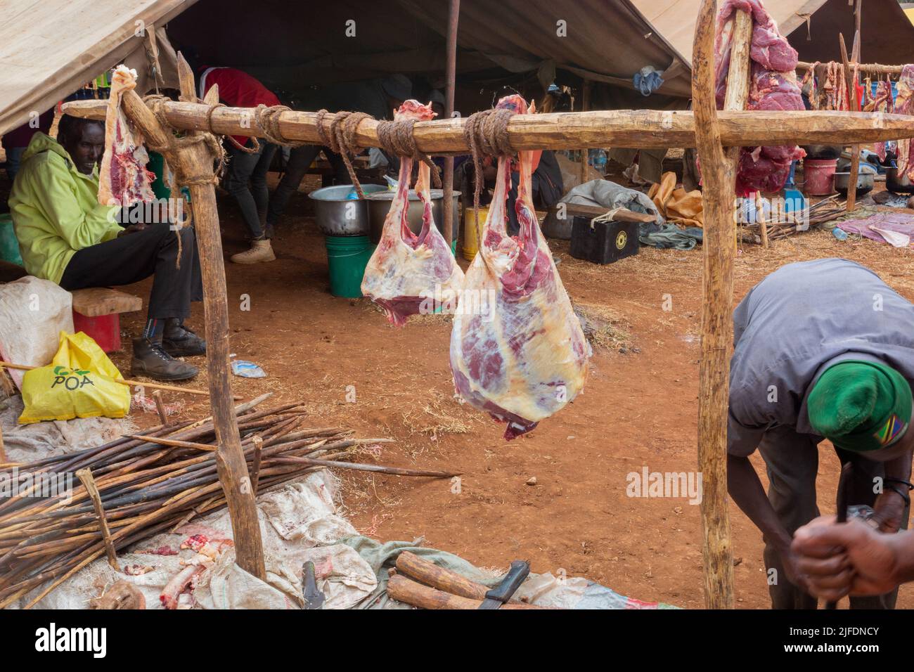 Bushmeat africa stall hi-res stock photography and images - Alamy