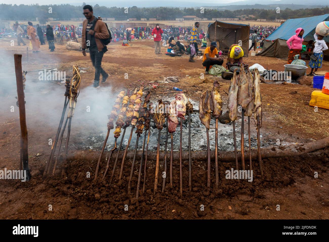 Bushmeat africa stall hi-res stock photography and images - Alamy