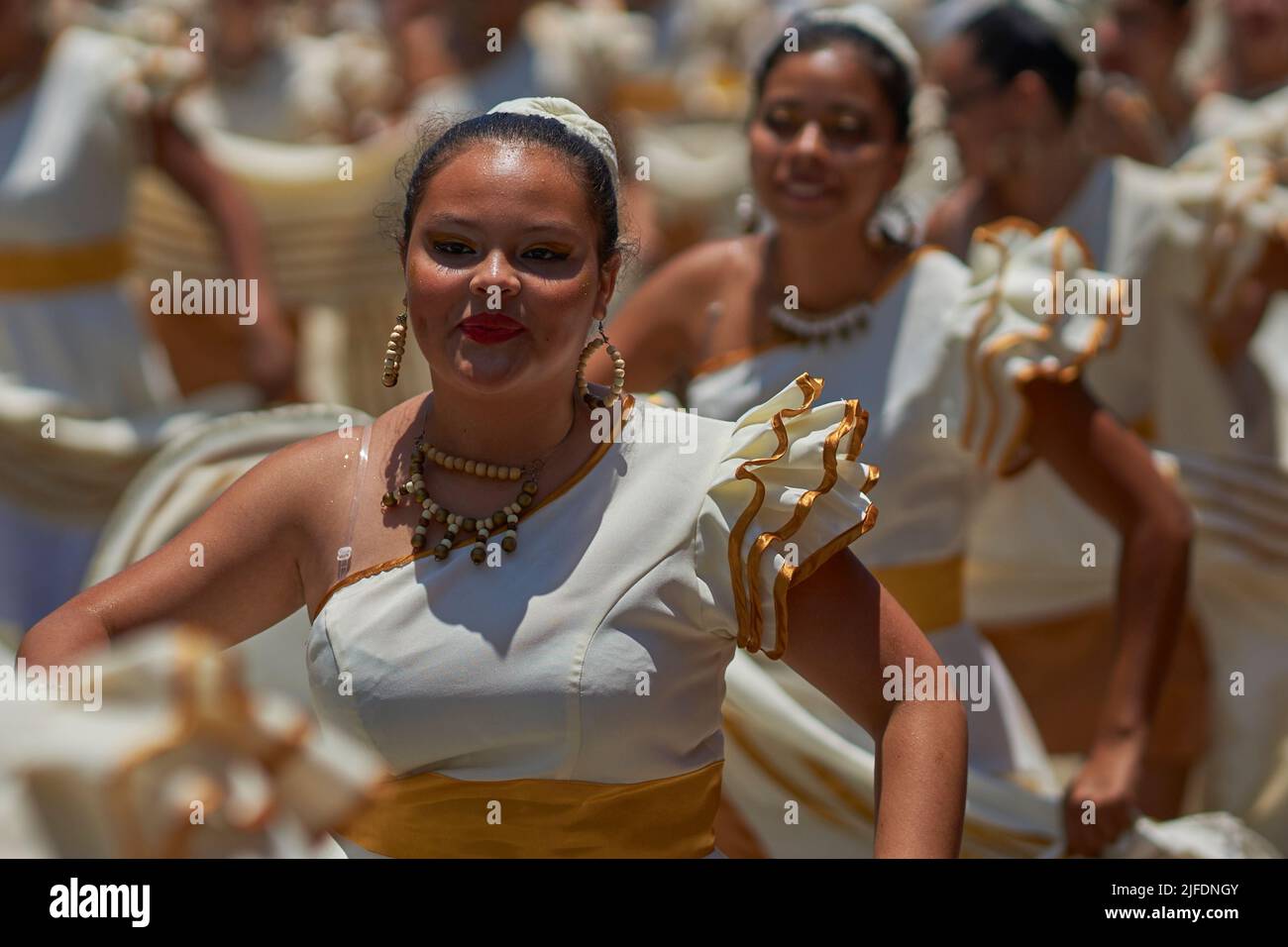 Group of dancers of Africa descent (Afrodescendiente) performing at the ...