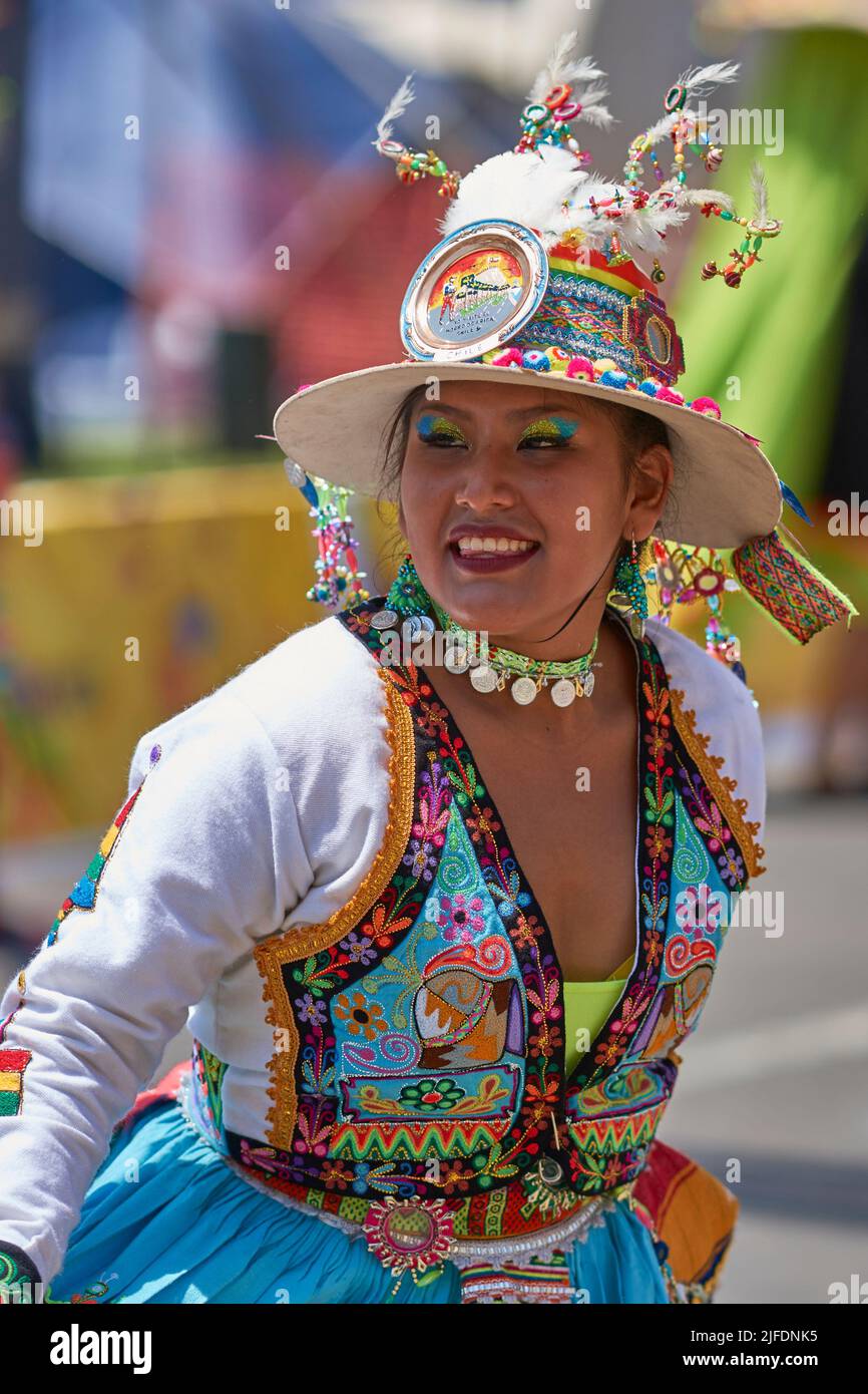 Tinkus Dance Group dressed in ornate costumes performing a Tinkus dance ...