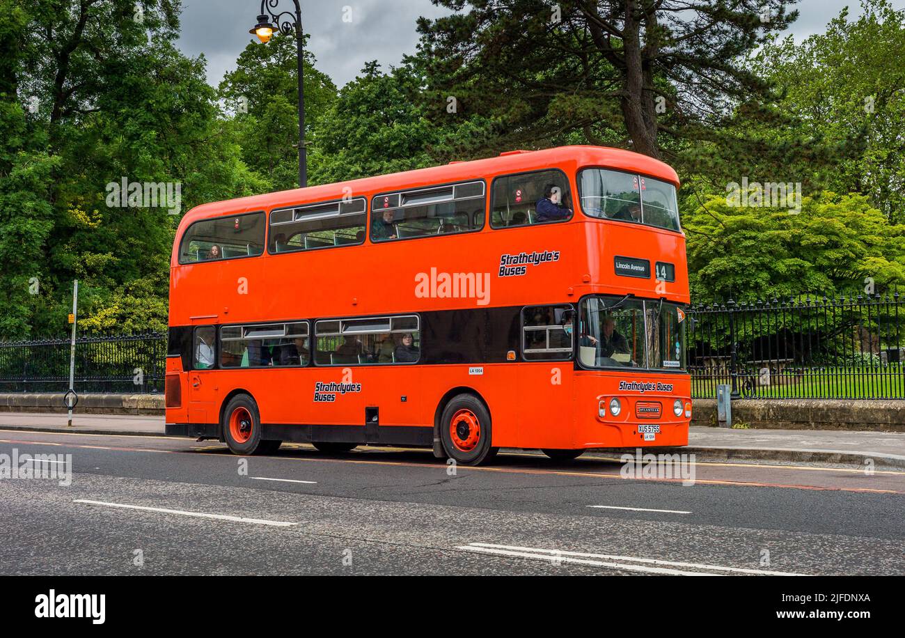 1977 Leyland Atlantean AN68A in Strathclyde Buses Ltd livery outside ...