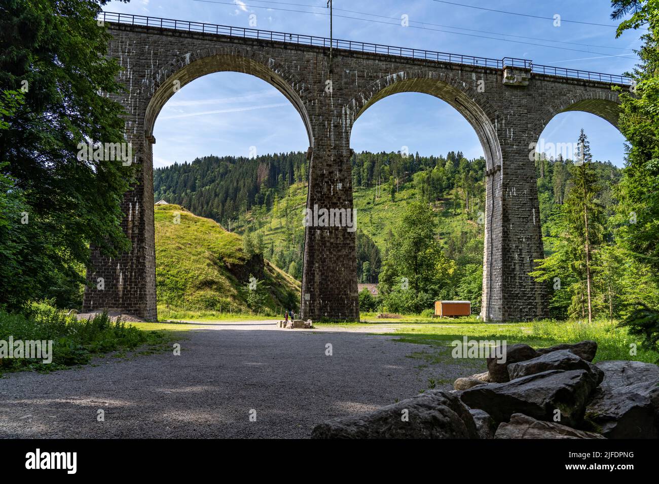 Ravennaviadukt am Eingang zur Ravennaschlucht bei Breitnau, Schwarzwald ...