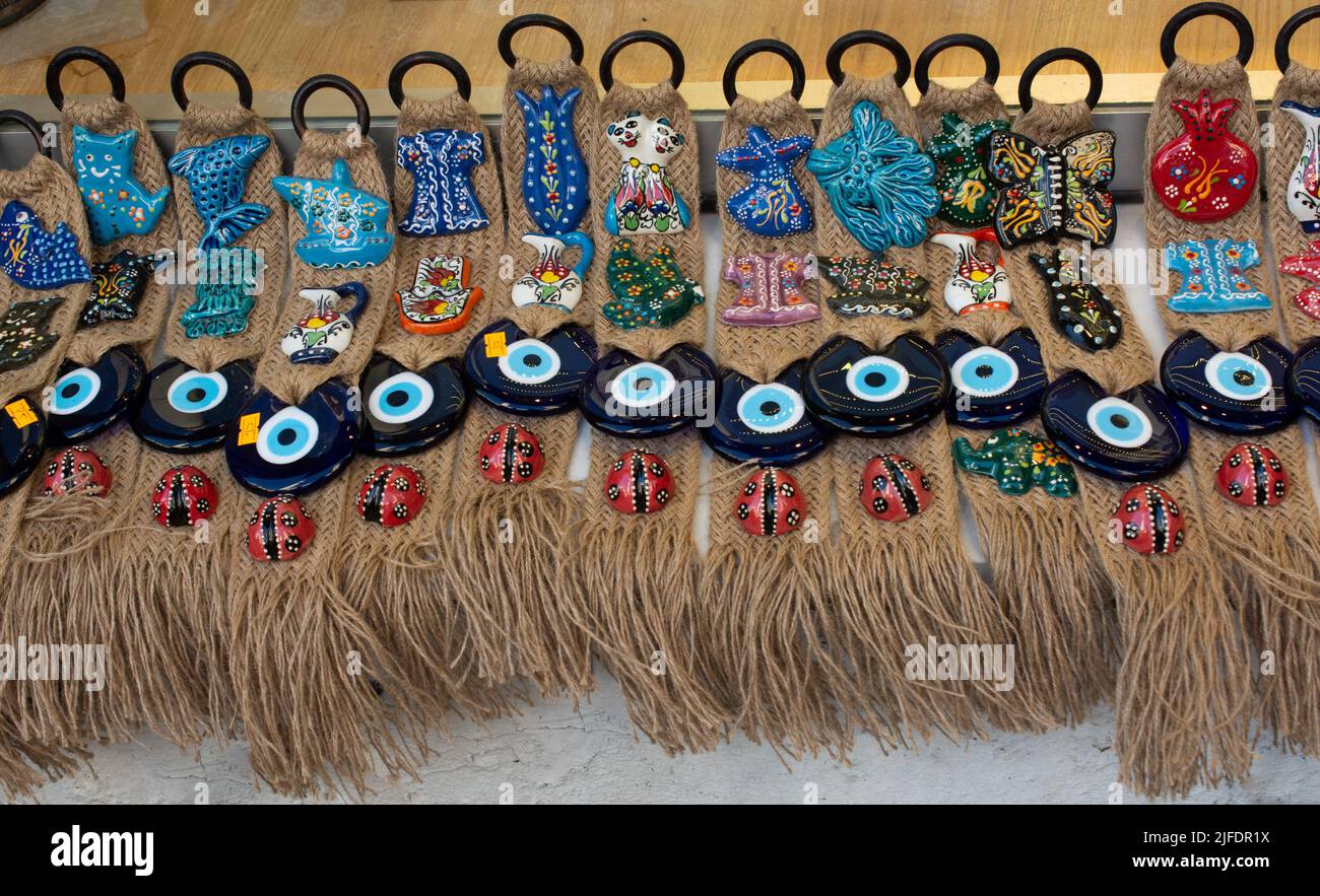 Evil eye bead as Amulet souvenir from Turkey Stock Photo - Alamy