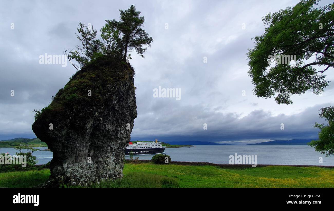 Fingal's Dogstone, Oban Stock Photo - Alamy