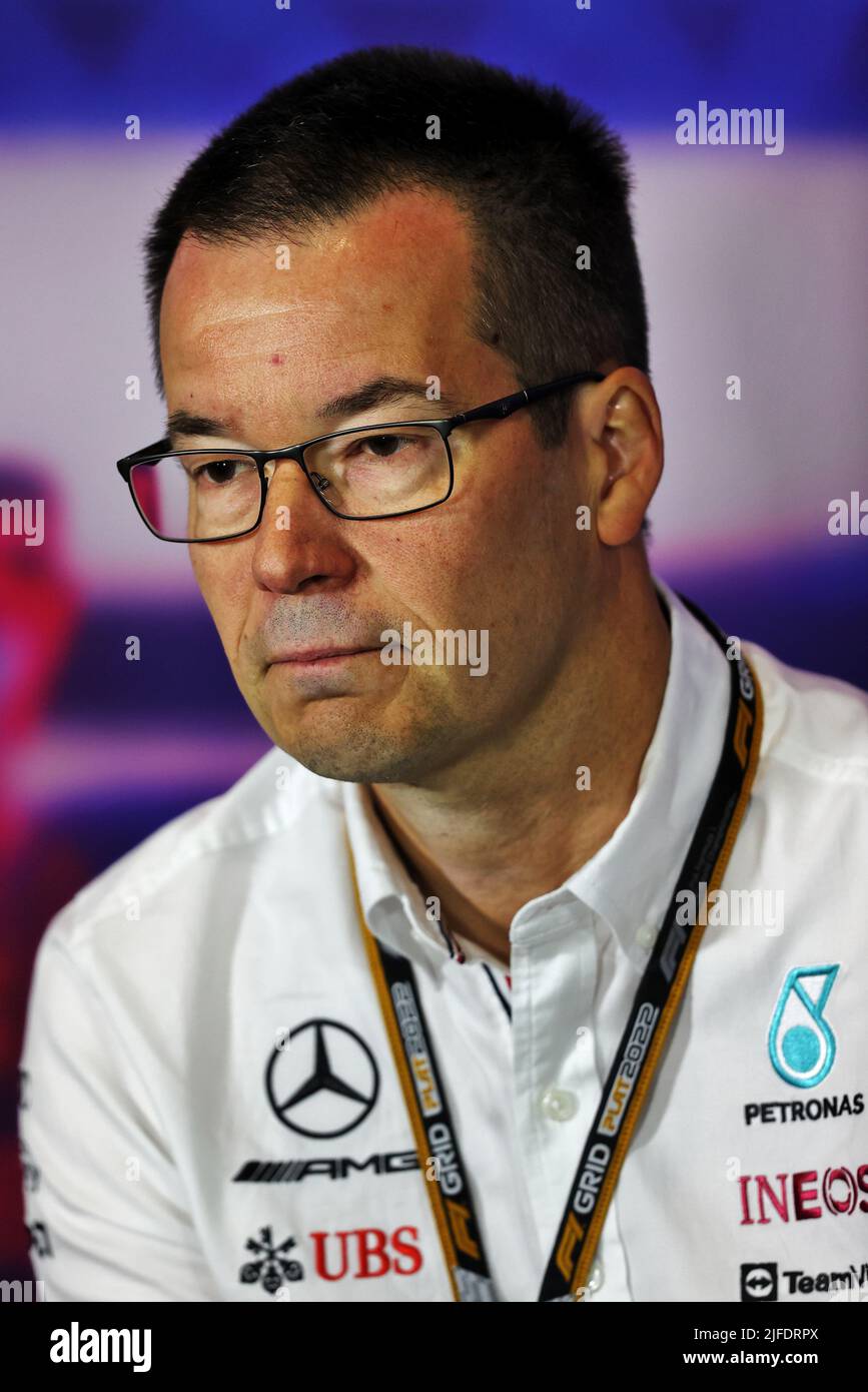 ELLIOTT Mike, Technology Director of Mercedes AMG F1 Team, portrait ...