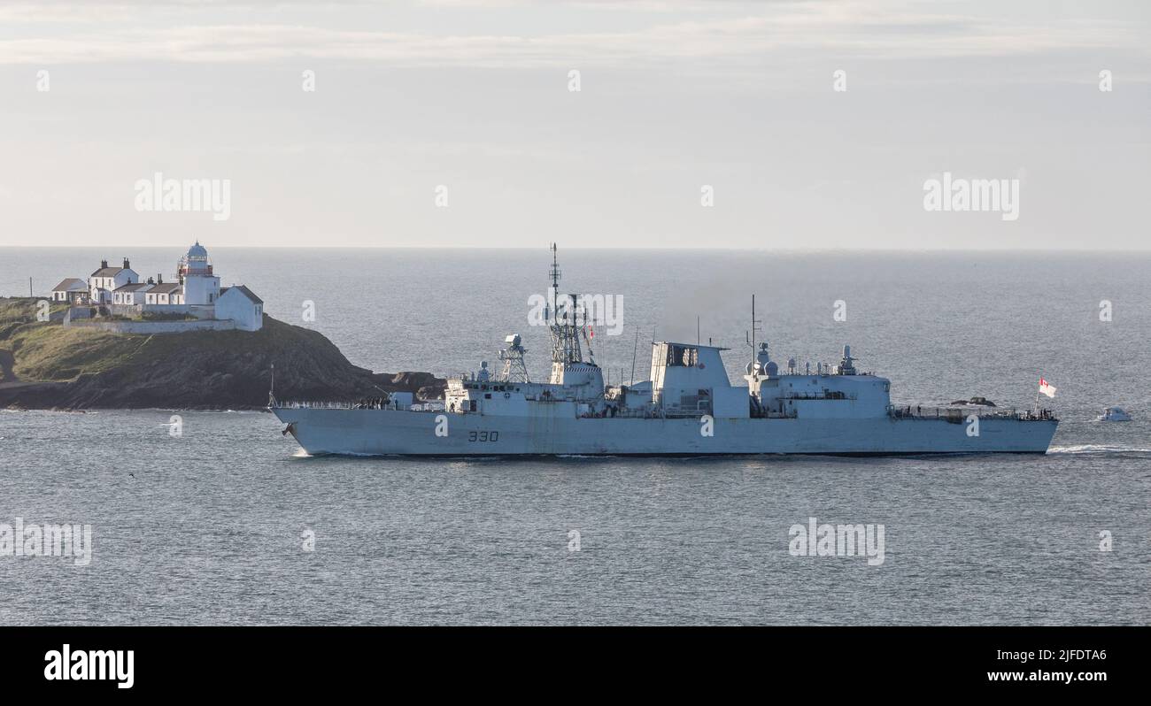 Roches Point, Cork, Ireland. 02nd July, 2022.Canadian naval frigate ...