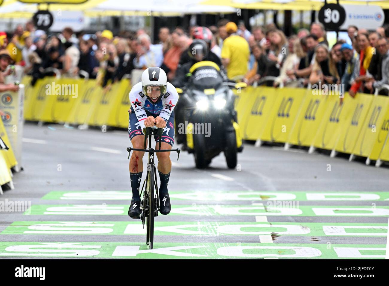 Copenhagen, Denmark, 1st July 2022. Mikkel Honore of Denmark and Quick ...