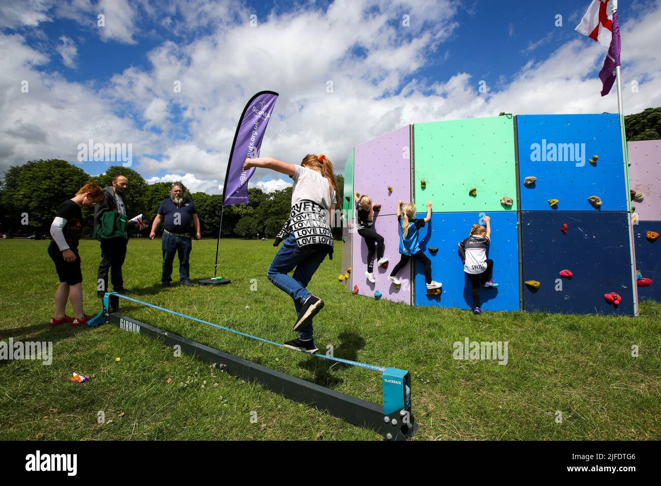 Armed Forces Themed Fan Park is laid out with activities for all ...