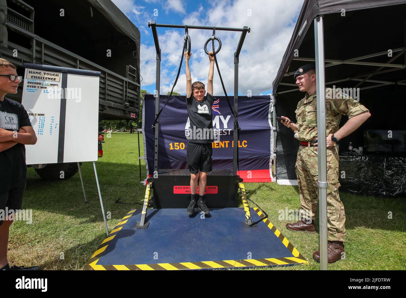 Armed Forces Themed Fan Park is laid out with activities for all ...