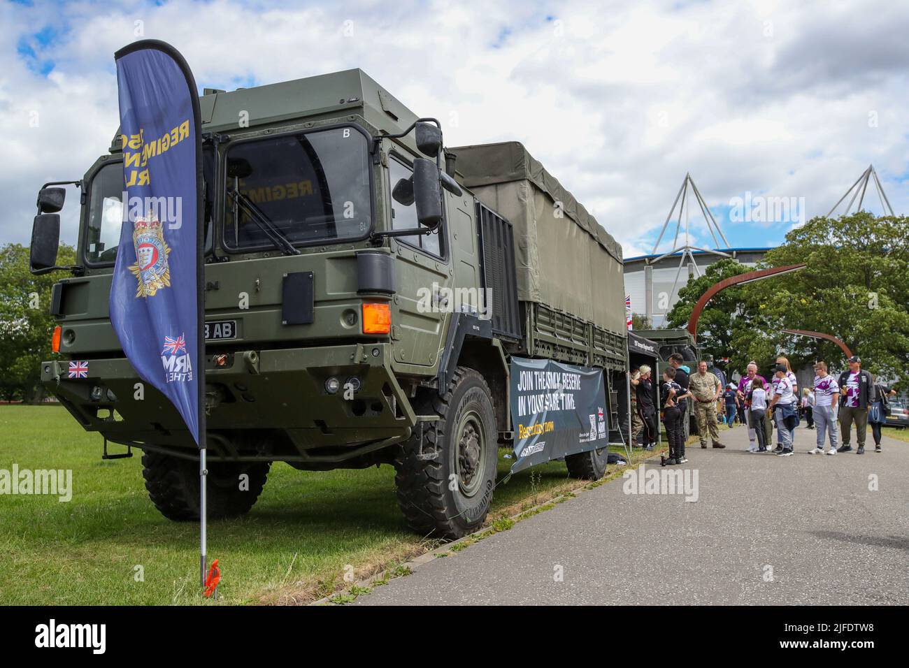 Armed Forces Themed Fan Park is laid out with activities for all ...