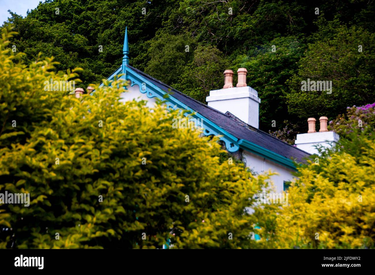The Head Gardener's House at Kylemore Abbey in Connemara, Ireland Stock ...
