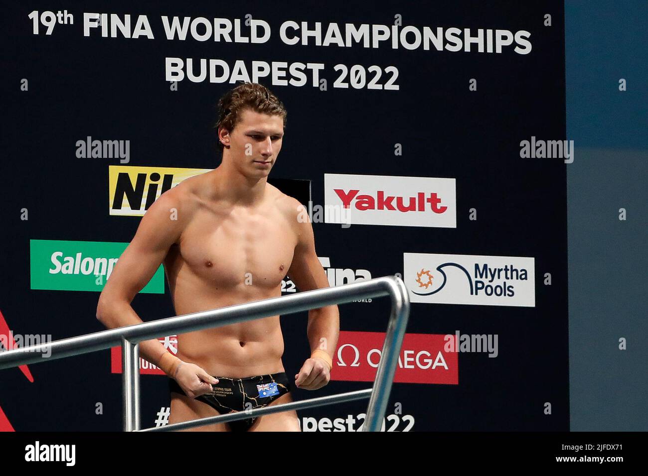 Budapest, Hungary, 29th June 2022. Samuel Fricker of Australia competes ...