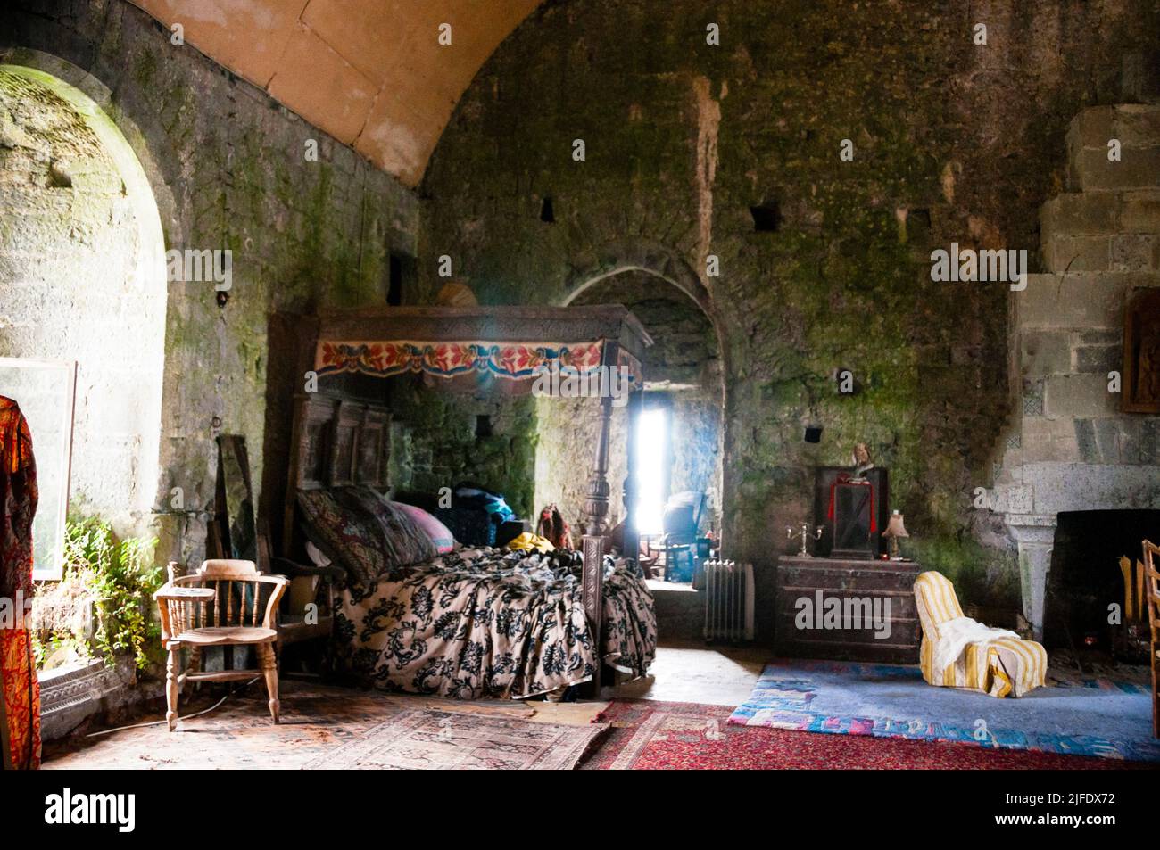 Oranmore Castle, an 800 year old national monument on an inlet in ...