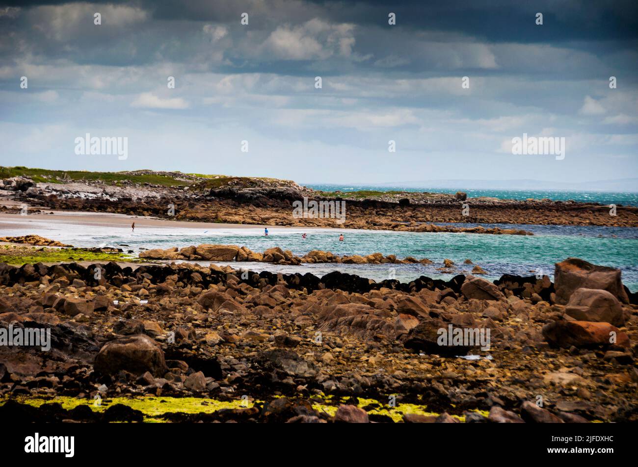 Lagoon in Salthill, Galway Bay, Ireland Stock Photo - Alamy