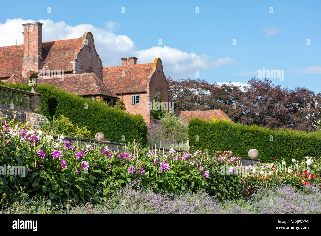 Port Lympne, Kent, UK, 2014. View of the Mansion and gardens at Port ...